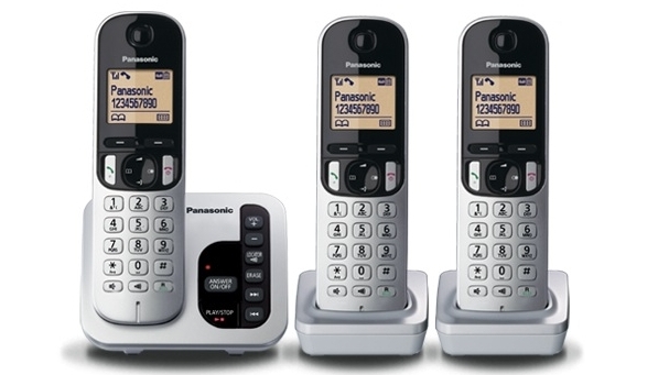 Panasonic KX-TGC223ALS Triple Handset Cordless Phone | Joyce Mayne