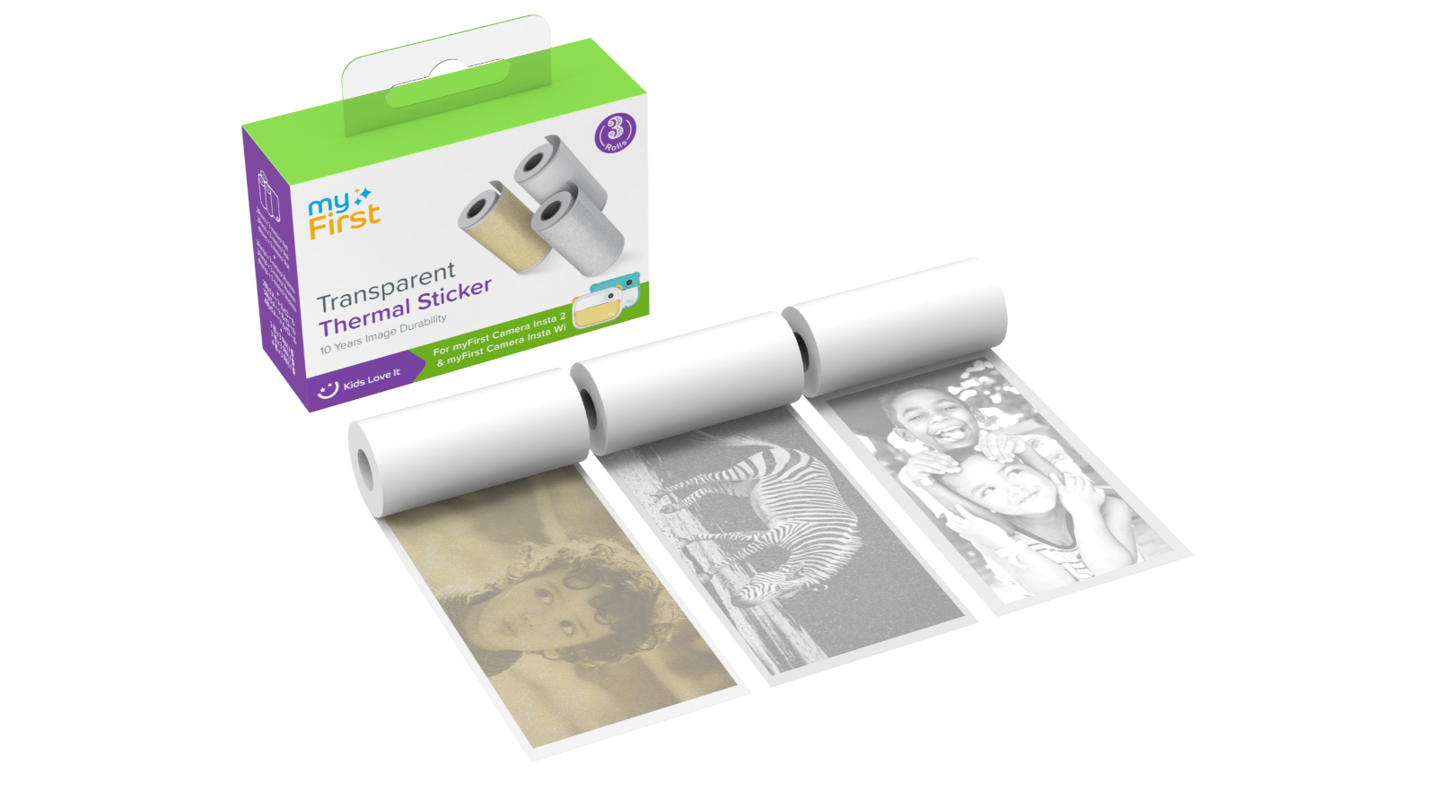 myFirst Camera Insta Wi Thermal Sticker Transparent - Gold and Silver ...