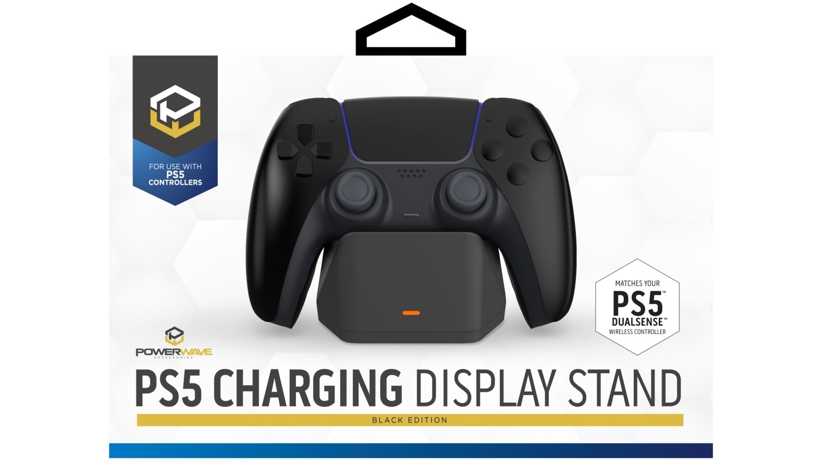Powerwave PS5 DualSense Charging Display Stand - Black | Joyce Mayne