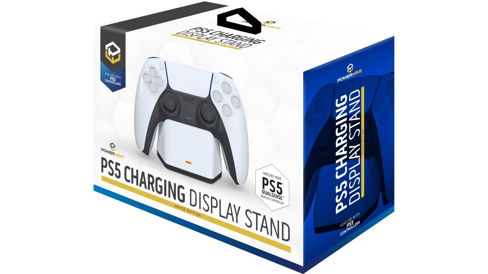 Powerwave PS5 DualSense Charging Display Stand - White | Joyce Mayne