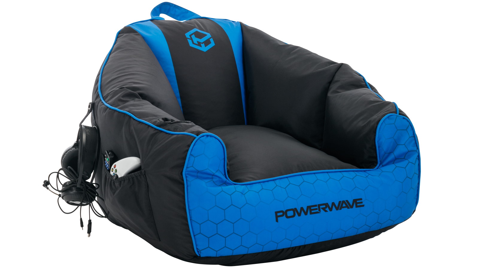 Powerwave Bean Bag Puff Chair - Blue | Joyce Mayne