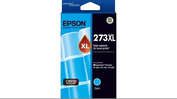 Epson 273XL High Capacity Claria Premium Photo Ink Cartridge - Cyan ...