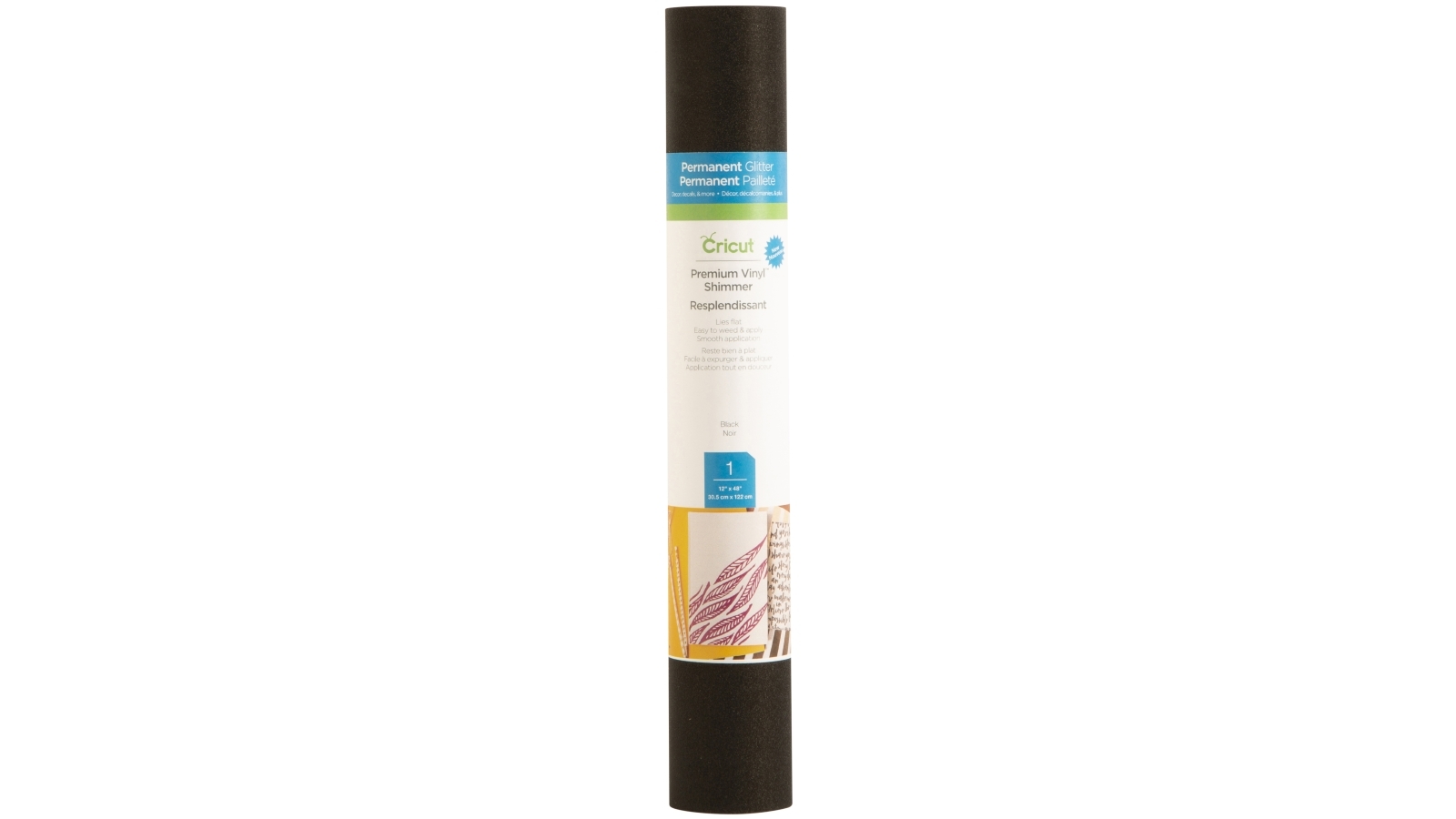 Cricut 12x48-inch Permanent Premium Vinyl - Shimmer Black | Joyce Mayne