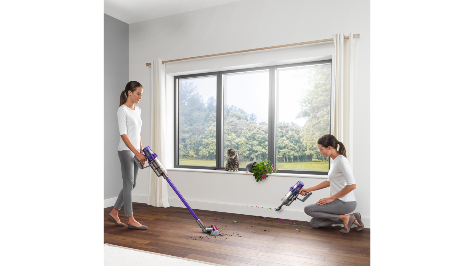 Dyson Cyclone V10 Stick Vacuum - Purple/Iron | Joyce Mayne