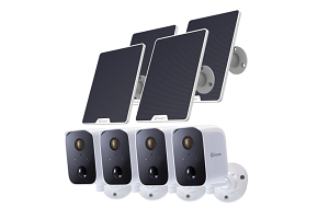 Swann CoreCam 4 Pack Wireless Security Camera with 4 Slimline Solar ...