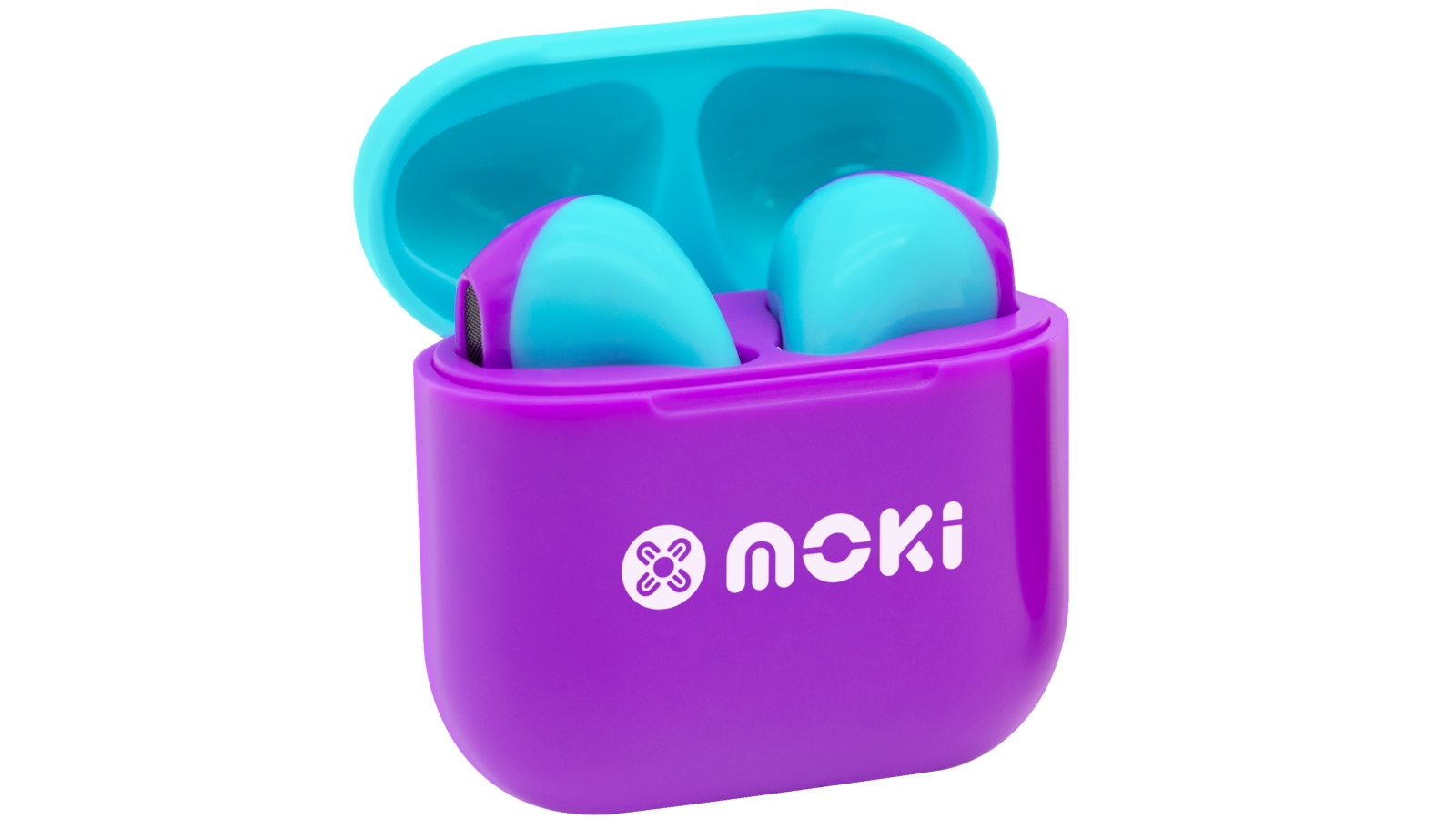 Moki Pods Mini Volume Limited True Wireless Earphones for Kids - Purple ...