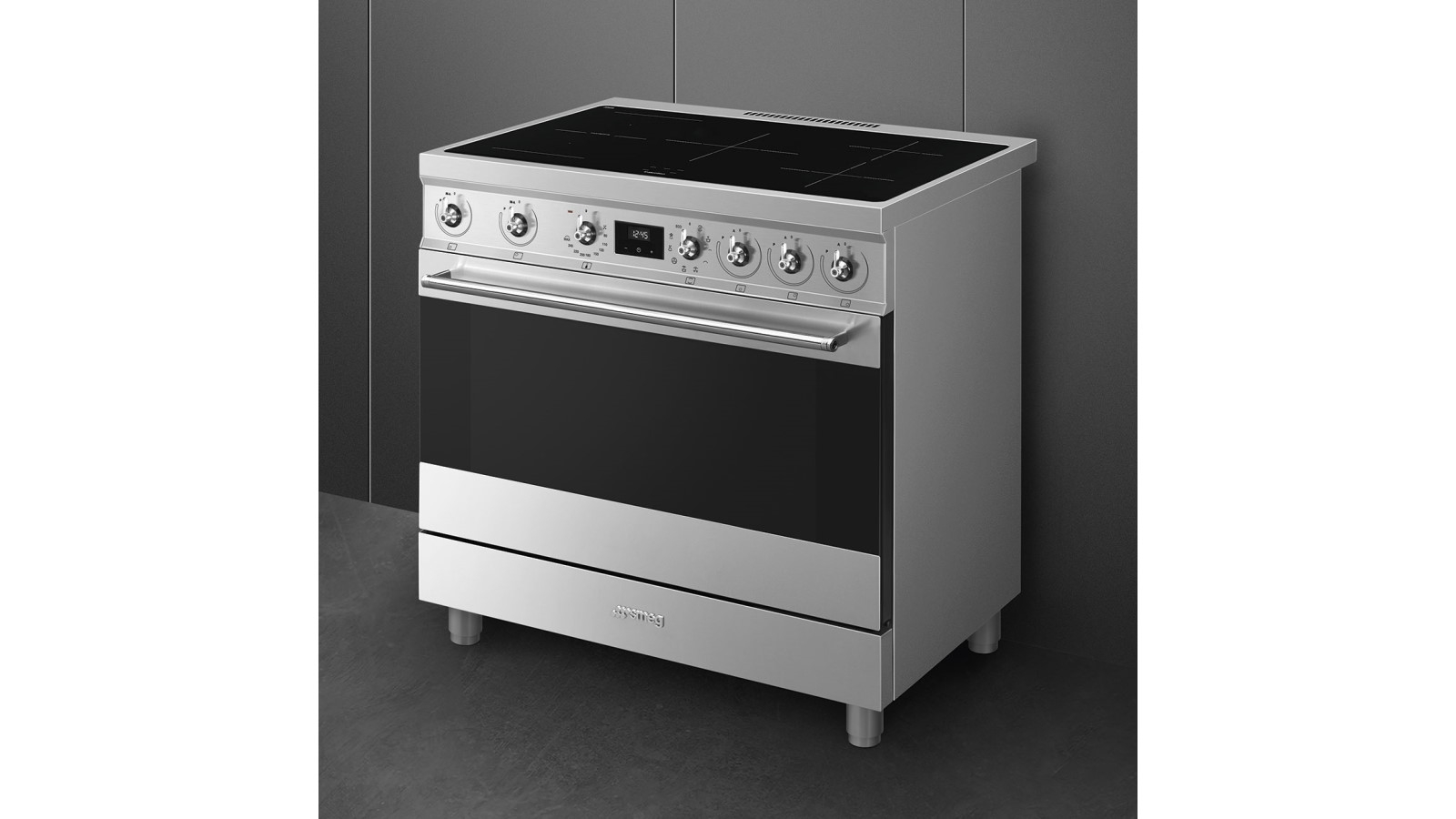 Smeg 900mm Classic Induction Freestanding Cooker - Stainless Steel ...