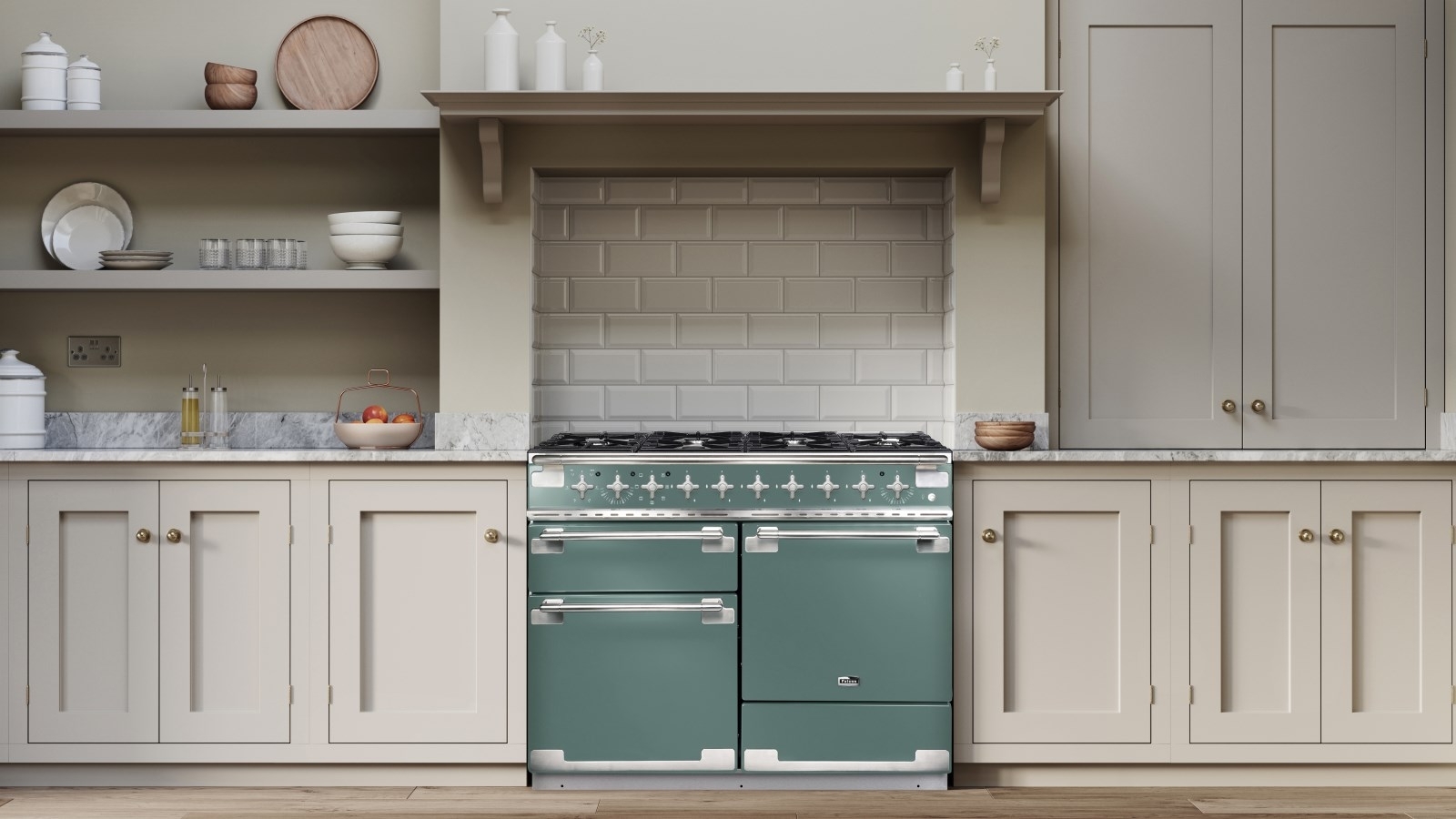 Falcon Classic Deluxe 1100mm Chrome Fitting Dual Fuel Freestanding ...