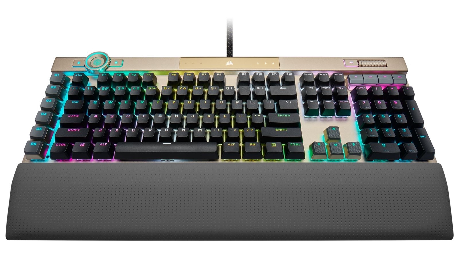 Corsair K100 RGP Optical-Mechanical Gaming Keyboard - Midnight Gold ...