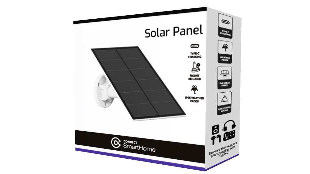 Connect Smart Home 5W Outdoor Solar Panel | Joyce Mayne