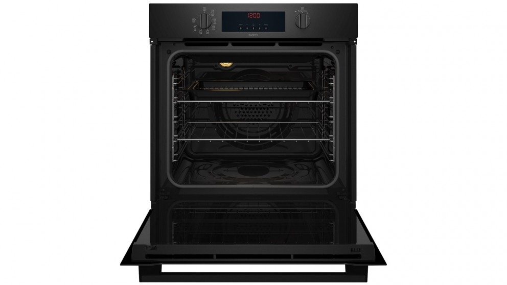 Chef 600mm Multifunction 7 Fan Forced Oven with Easy Pyro Clean - Black ...