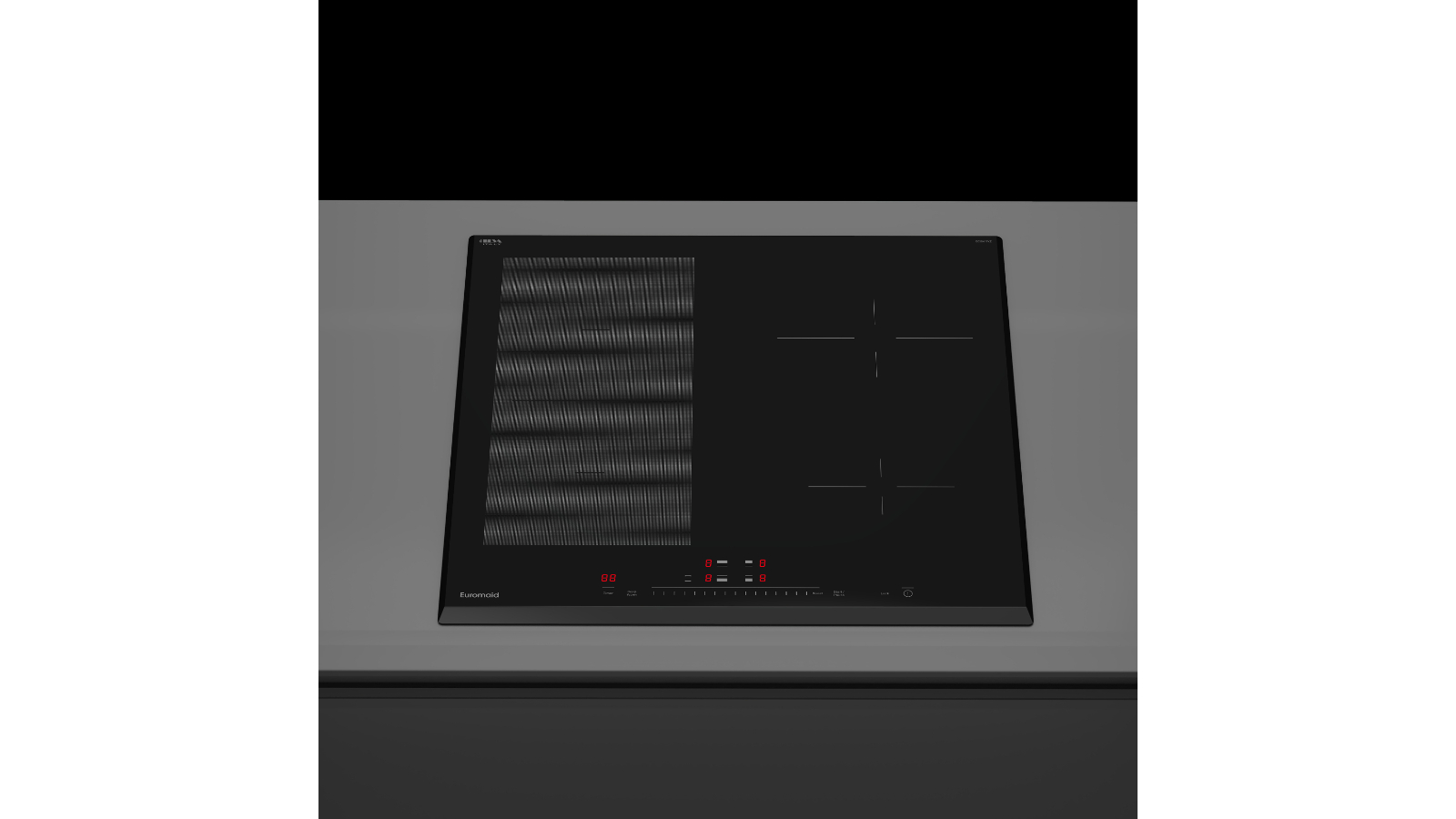 Euromaid 60cm 4 Zone Flex Touch Control Induction Cooktop | Joyce Mayne