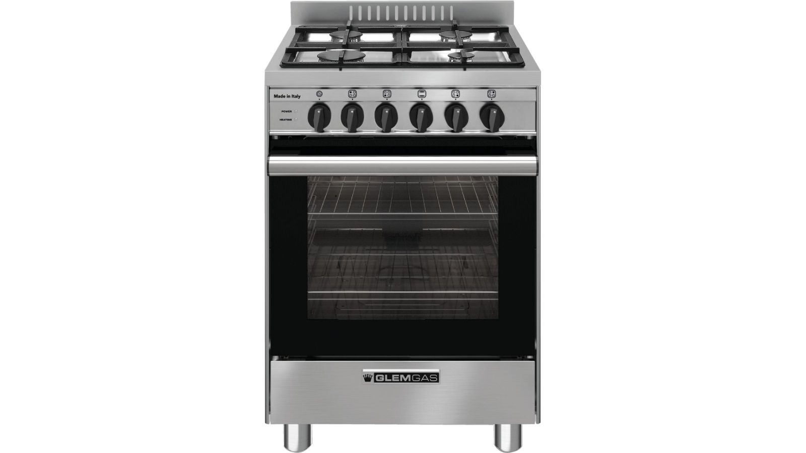 Glem 530mm Stainless Steel Freestanding Dual Fuel Cooker | Joyce Mayne