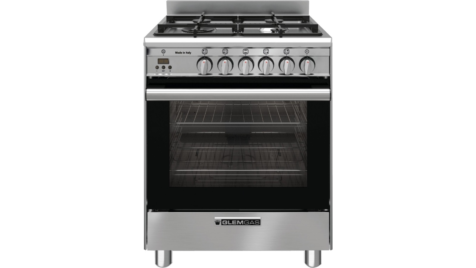 Glem 600mm Stainless Steel Freestanding Gas Cooker | Joyce Mayne