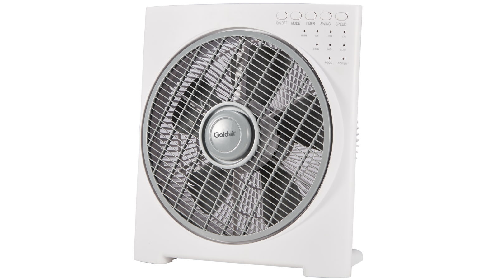 Goldair 30cm Box Fan with Remote - White/Grey | Joyce Mayne