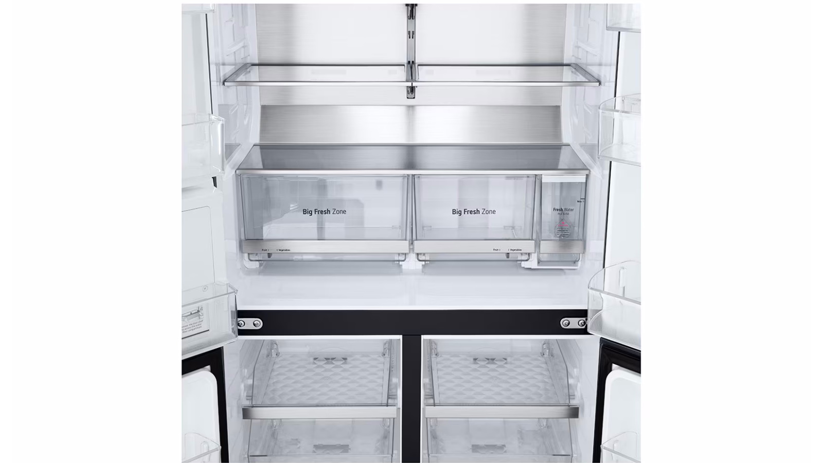 LG 636L French Door Fridge with Non Plumbed Ice & Water Dispenser ...