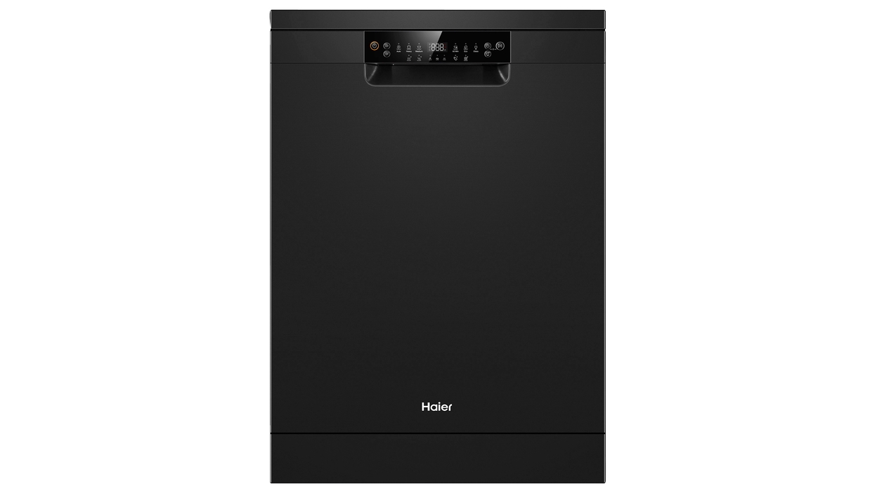 Haier 15 Place Setting Freestanding Dishwasher with Sanitise - Black ...
