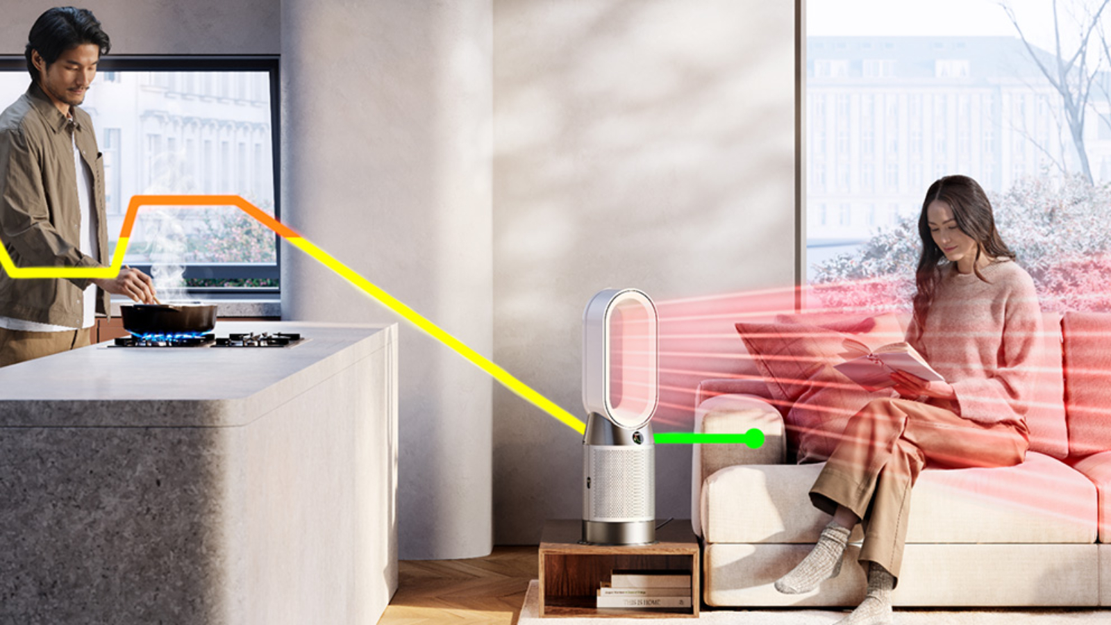 Dyson HP11 Purifier Hot and Cool Purifying Heating Fan - White | Joyce ...