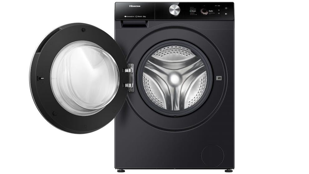 Hisense 12kg Front Load Washing Machine - Charcoal Black | Joyce Mayne
