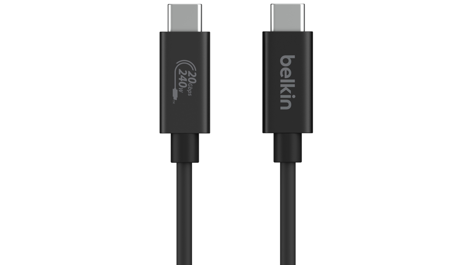 Belkin Connect 1.2m 240W + 20Gbps USB4 Cable - Black | Joyce Mayne