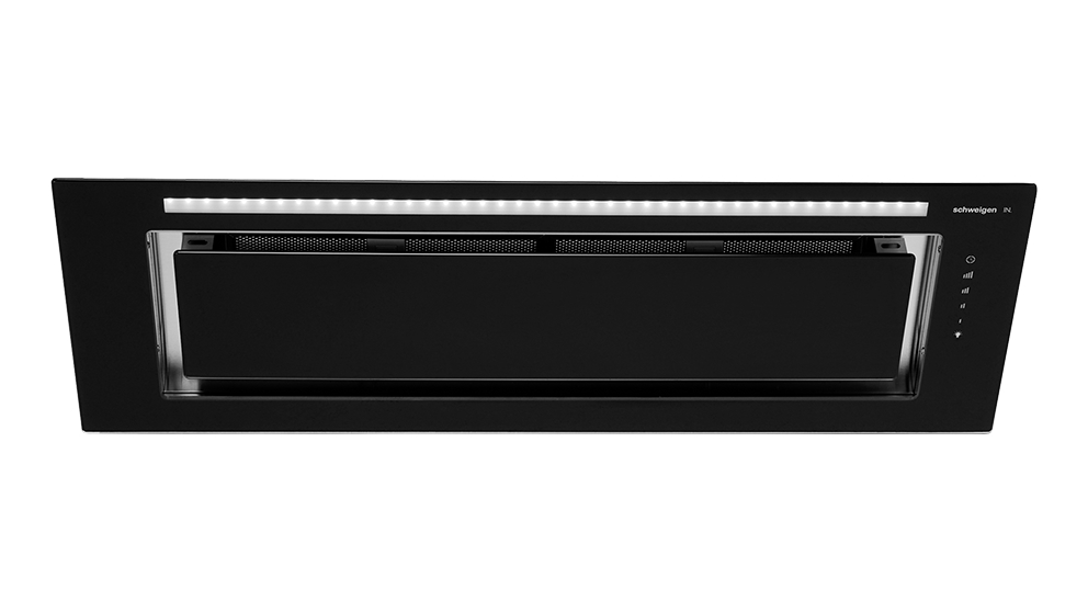 Schweigen 90cm Silent Black Glass Undermount Rangehoood with Isodrive ...