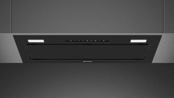 Smeg 60cm Integrated Rangehood - Matte Black | Joyce Mayne