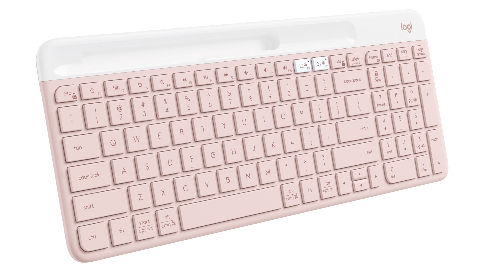 Logitech K580 Multi-Device Slim Wireless Keyboard - Rose | Joyce Mayne