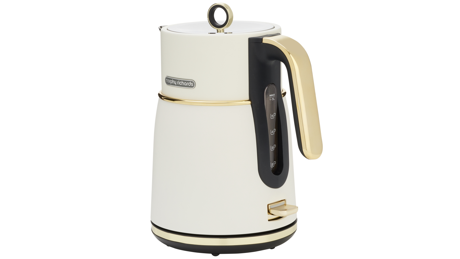 Morphy Richards Signature Soft Gold 1.5L Kettle - Matte White | Joyce Mayne