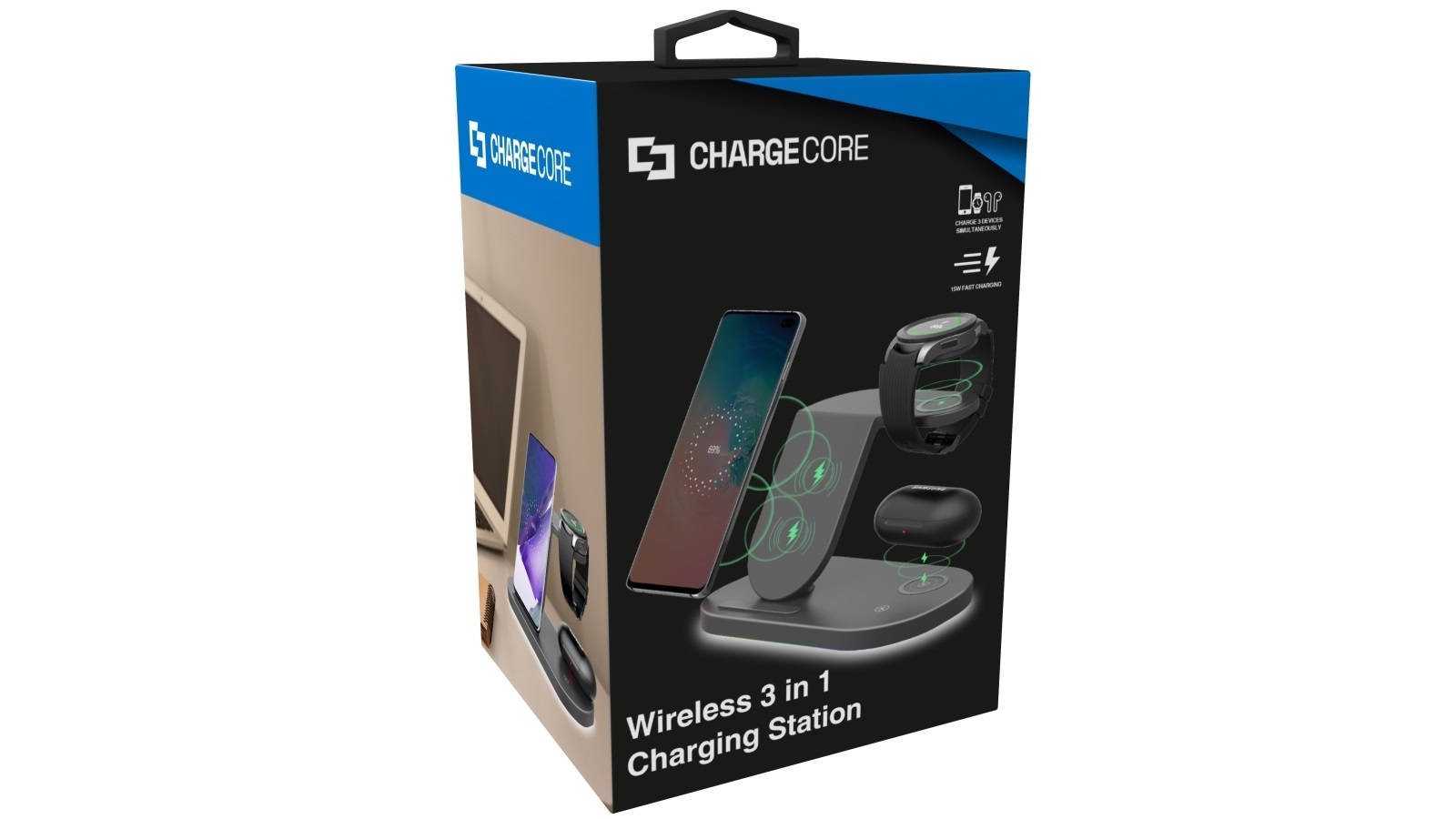 Laser ChargeCore 3-in-1 Gen 2 Wireless Charging Station | Joyce Mayne