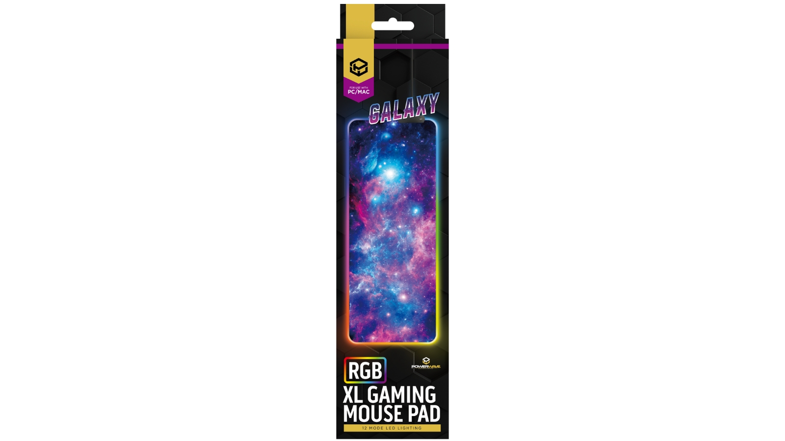 Powerwave RGB XL Gaming Mouse Pad - Galaxy | Joyce Mayne