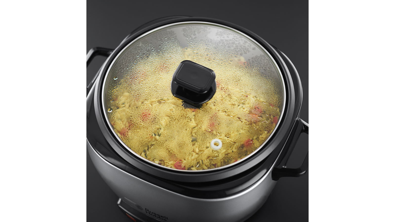 Russell Hobbs 10 Cup Turbo Rice Cooker - Matte Black | Joyce Mayne