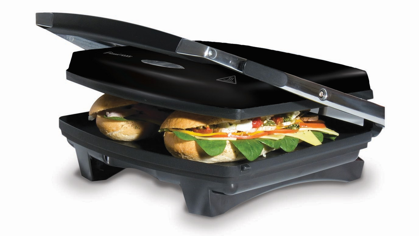 Russell Hobbs 4 Slice Sandwich Press - Black | Joyce Mayne
