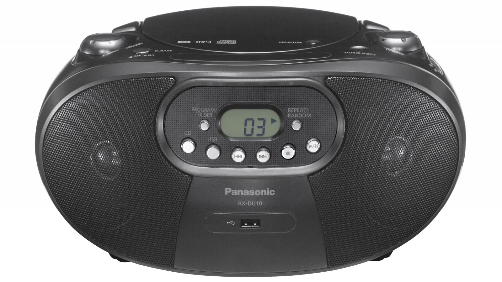 Panasonic DU10 AM/FM Portable Radio with CD & USB Playback | Joyce Mayne