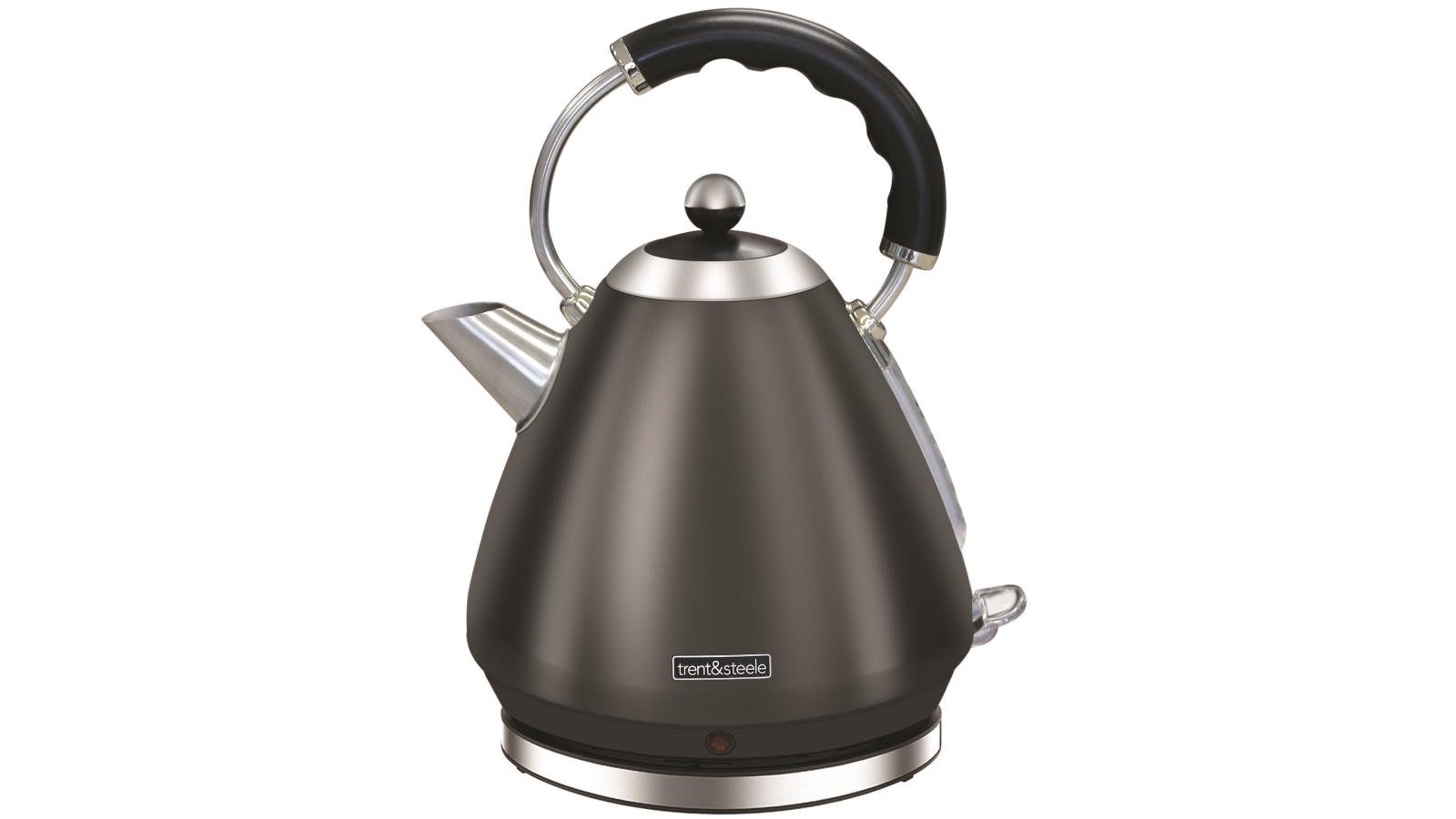 Trent & Steele 1.7L Shadow Steel Cone Kettle - Black | Joyce Mayne