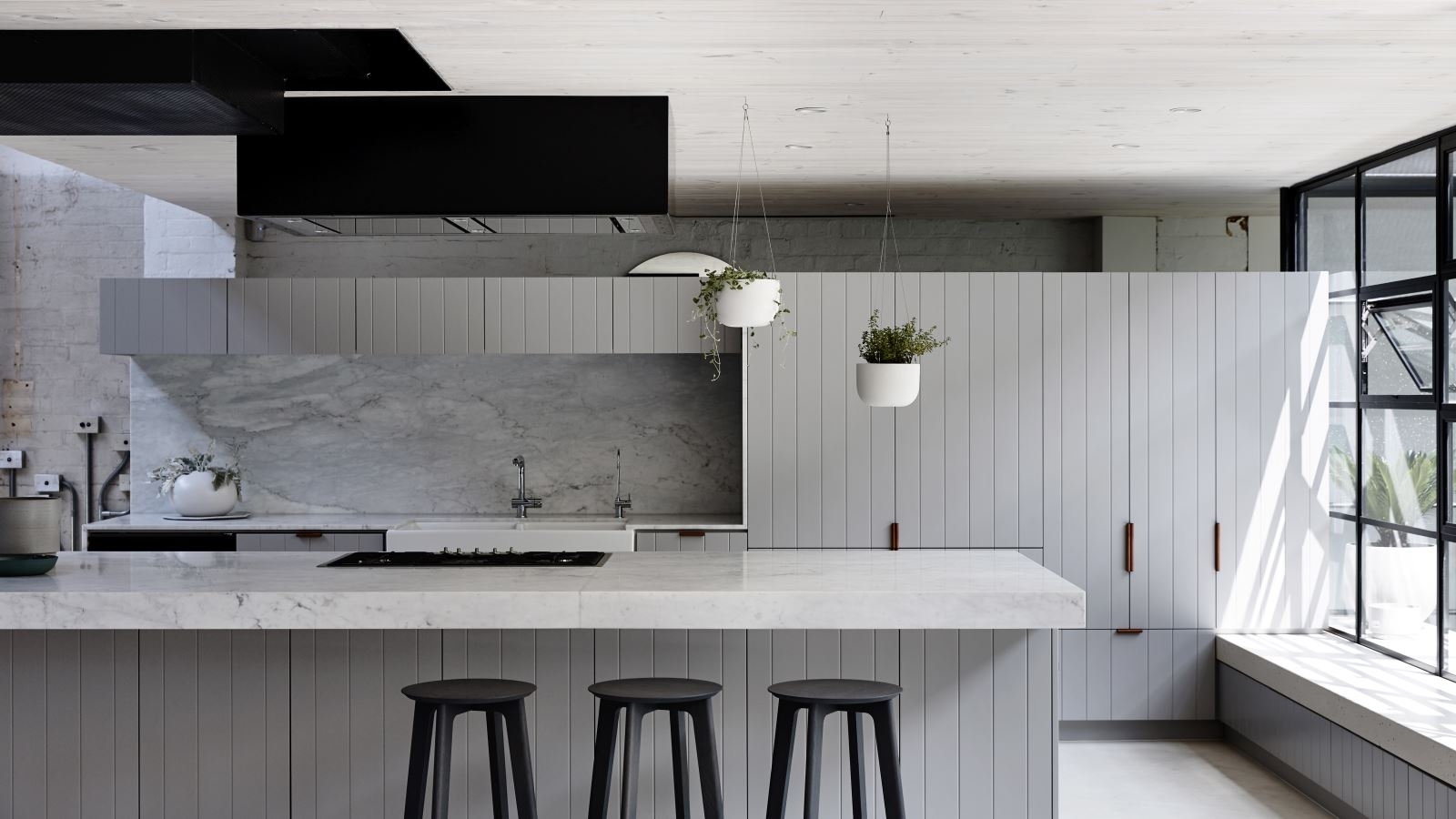 Schweigen 120cm Black Glass Ceiling Cassette Rangehood with Isodrive ...