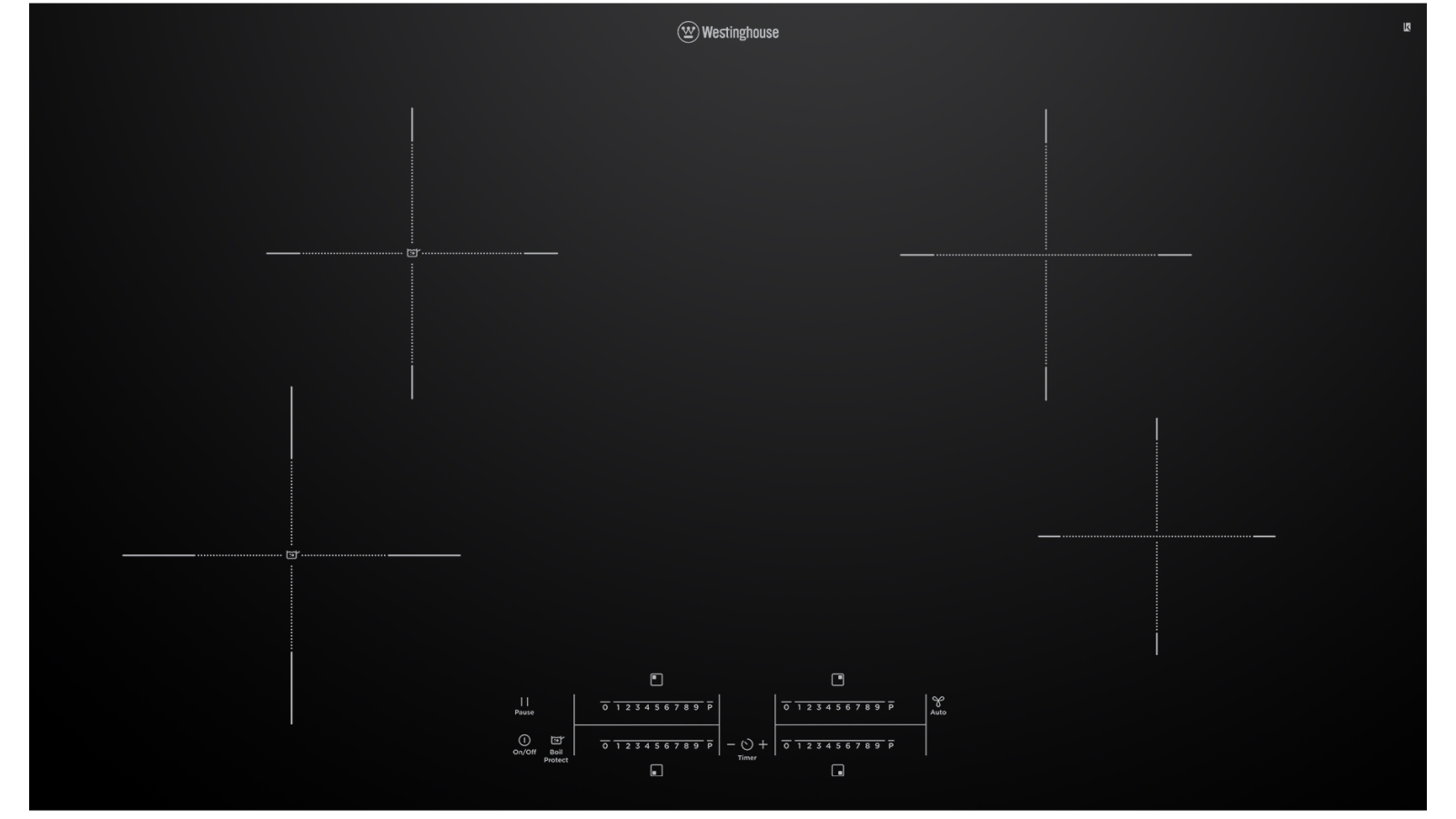 Westinghouse 900mm 4 Zone Induction Cooktop with BoilProtect | Joyce Mayne