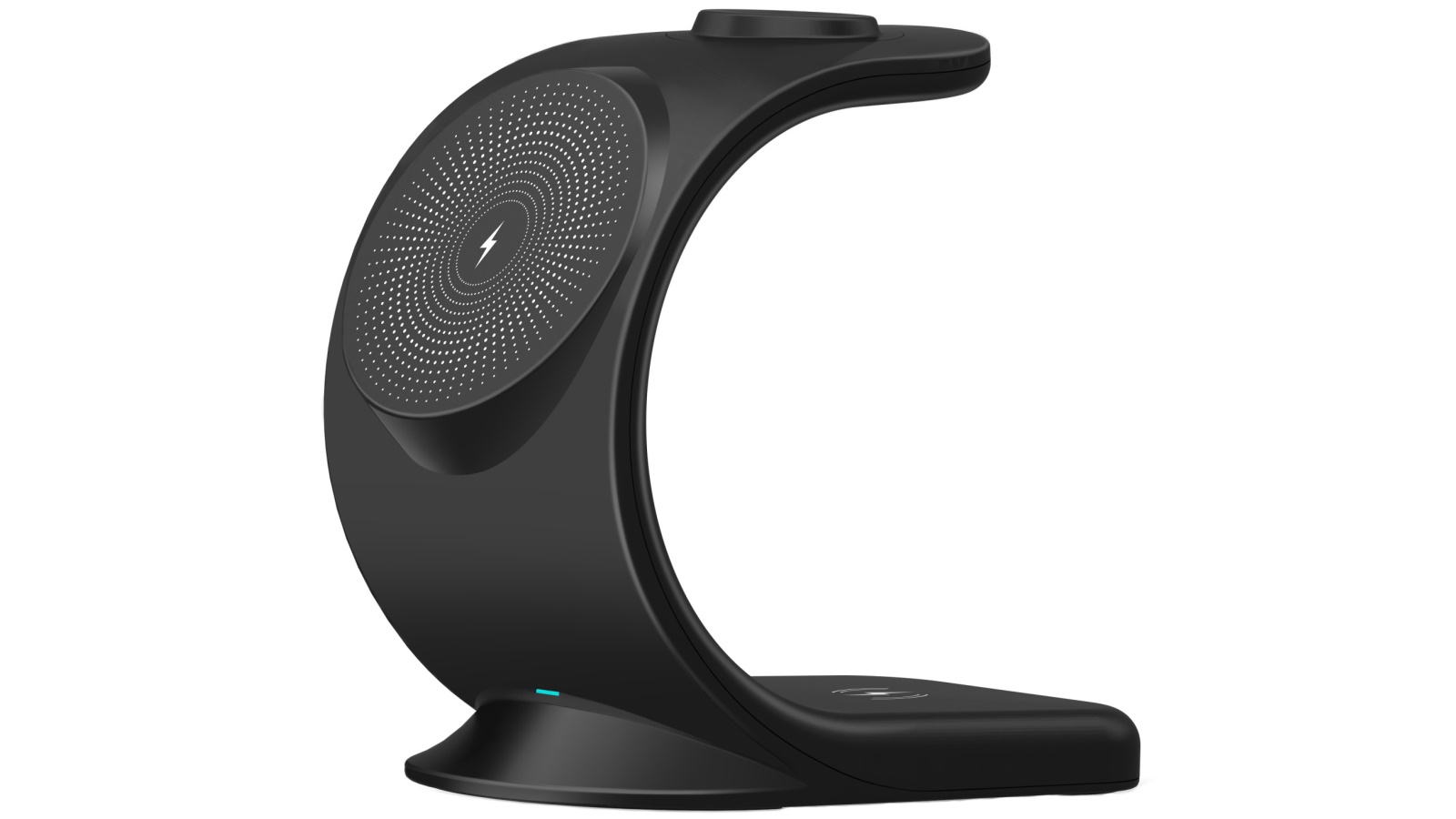 Laser ChargeCore 3-in-1 Wireless Charging Station - Black | Joyce Mayne